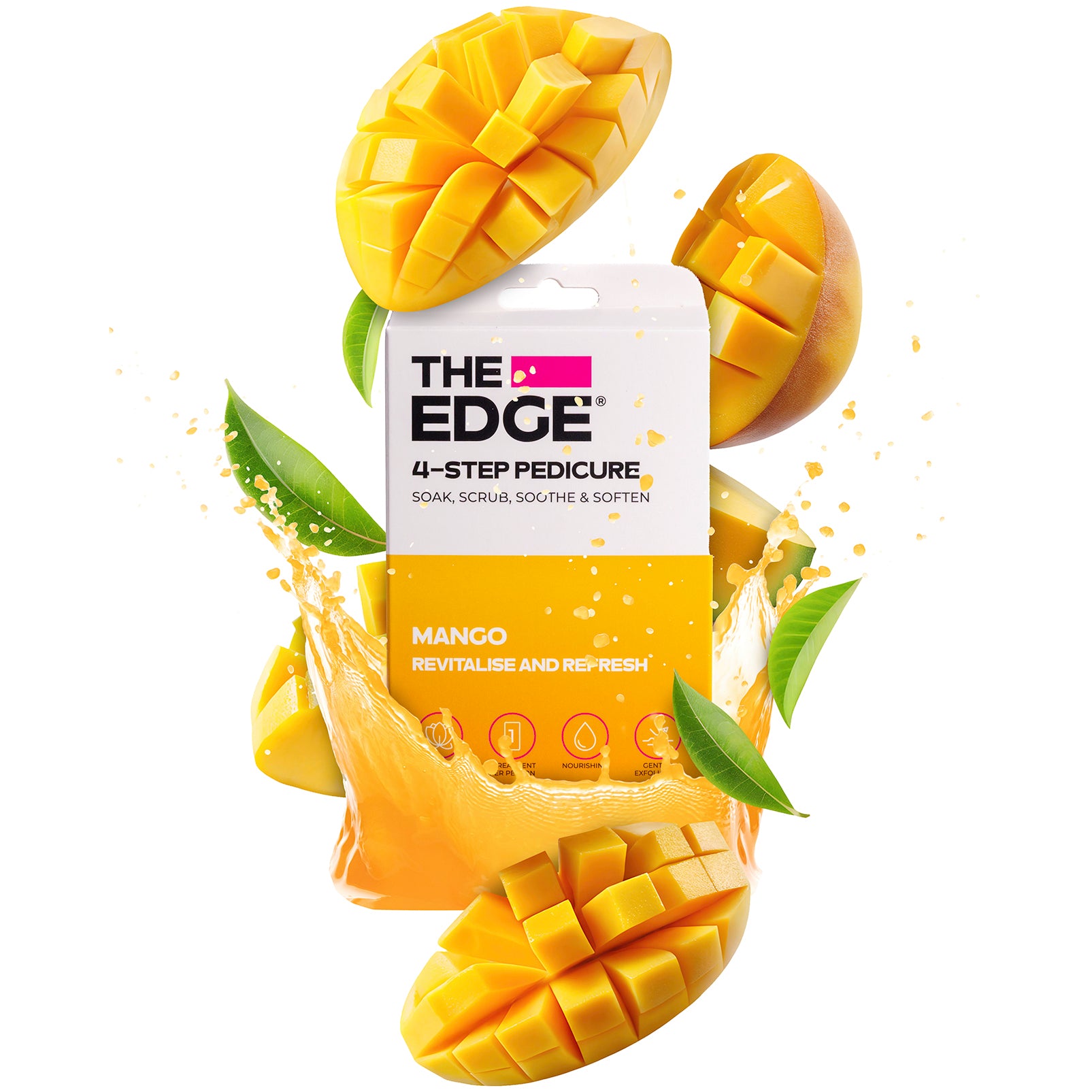 Mango Pedicure | 4 Step Pedicure Kit | The Edge Nails